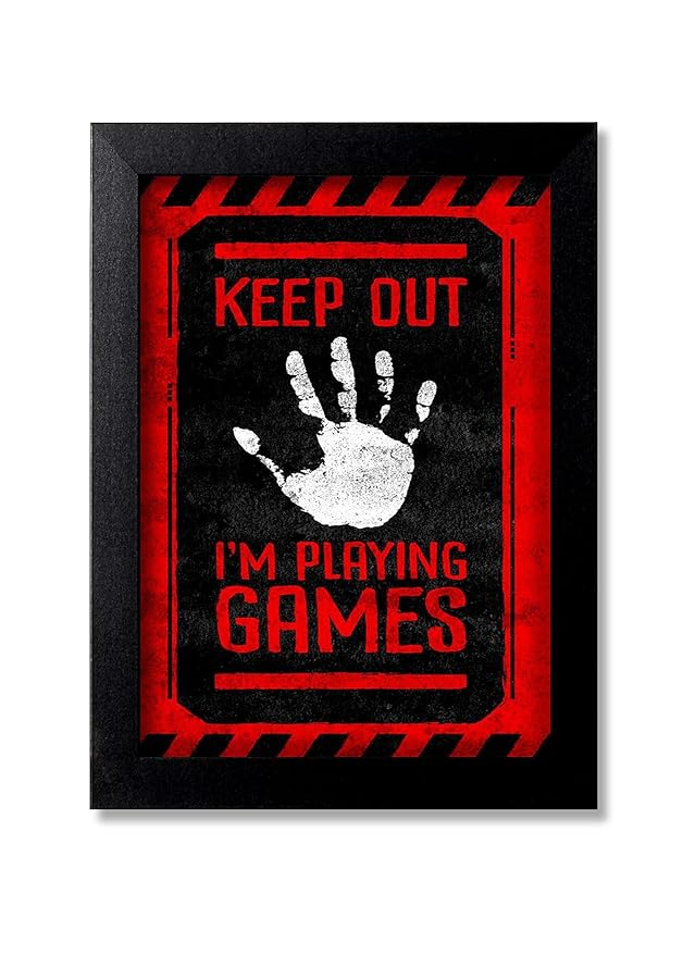 Gaming Poster Wall Poster with Wall Frame - APPKART STUDIO